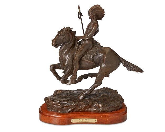 War Chief 1978 Limited Edition Bronze Sculpture by Peter Fillerup - For ...
