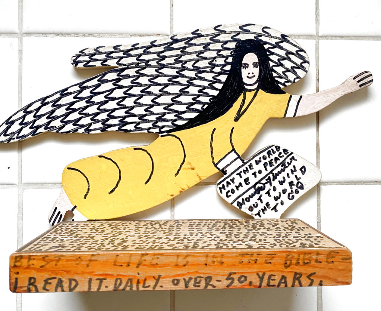 Howard Finster, Angel Wood Sculpture, 1991 by Howard Finster - For Sale ...