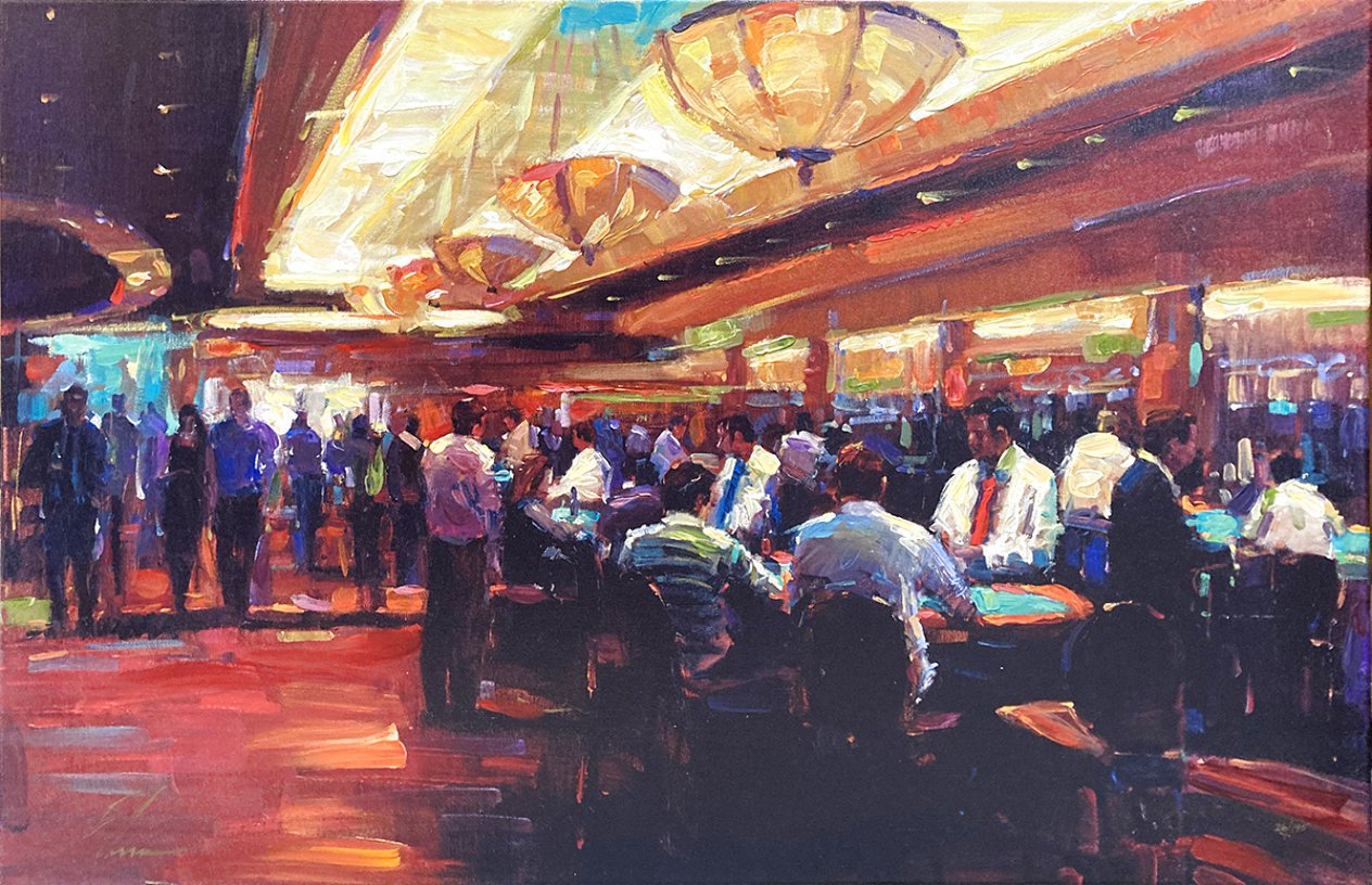 Let It Ride Embellished Giclee on Canvas 24x36 by Michael Flohr - For ...