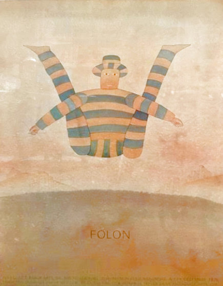 Acrobat 1975 Offset Lithograph Poster 31x22 by Jean Michel Folon - For ...