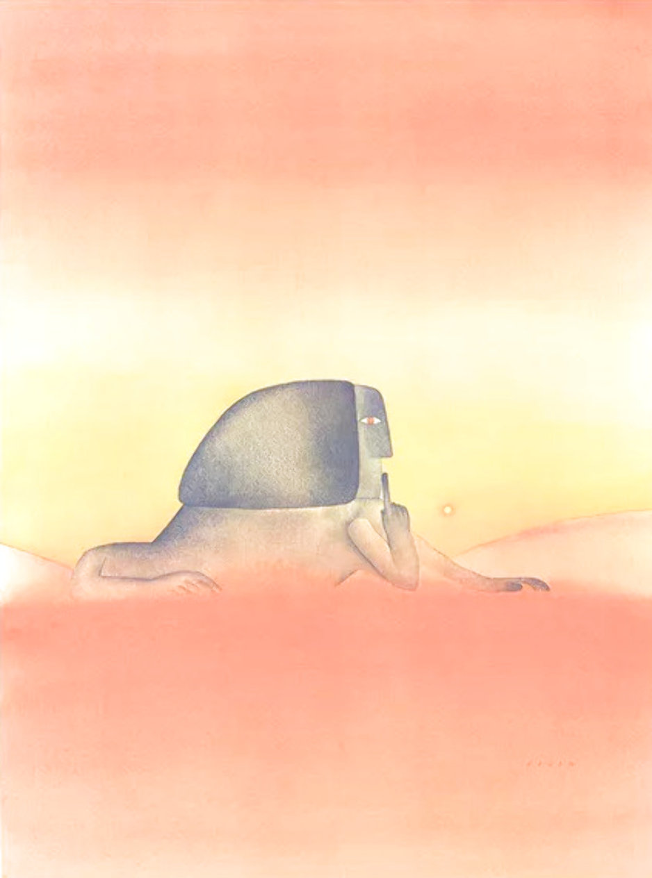 Sphinx 1978 Lithograph 32x34 by Jean Michel Folon - For Sale on Art ...