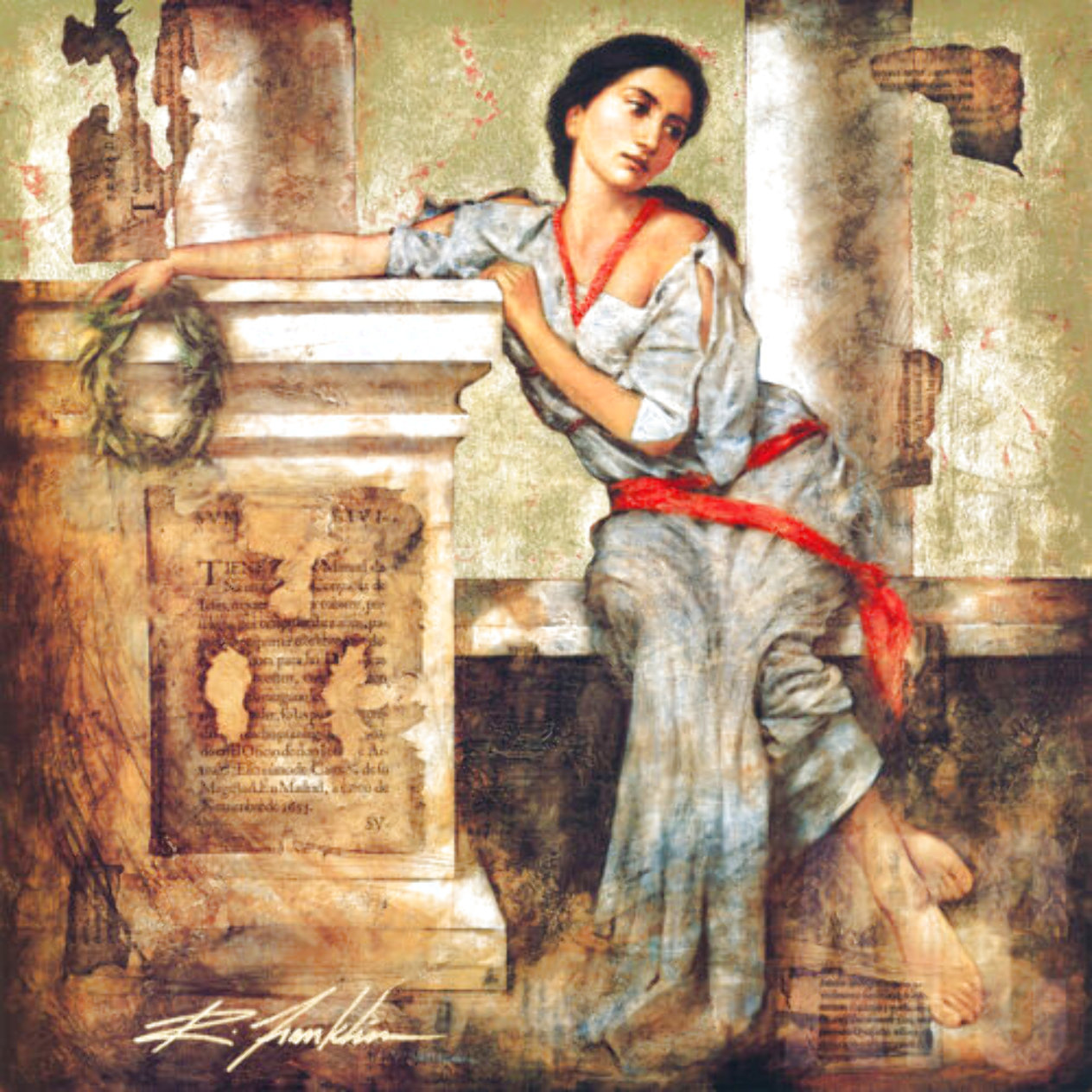 Eos Goddess of Dawn 1994 Giclee 24x24 by Richard Franklin - For Sale on ...