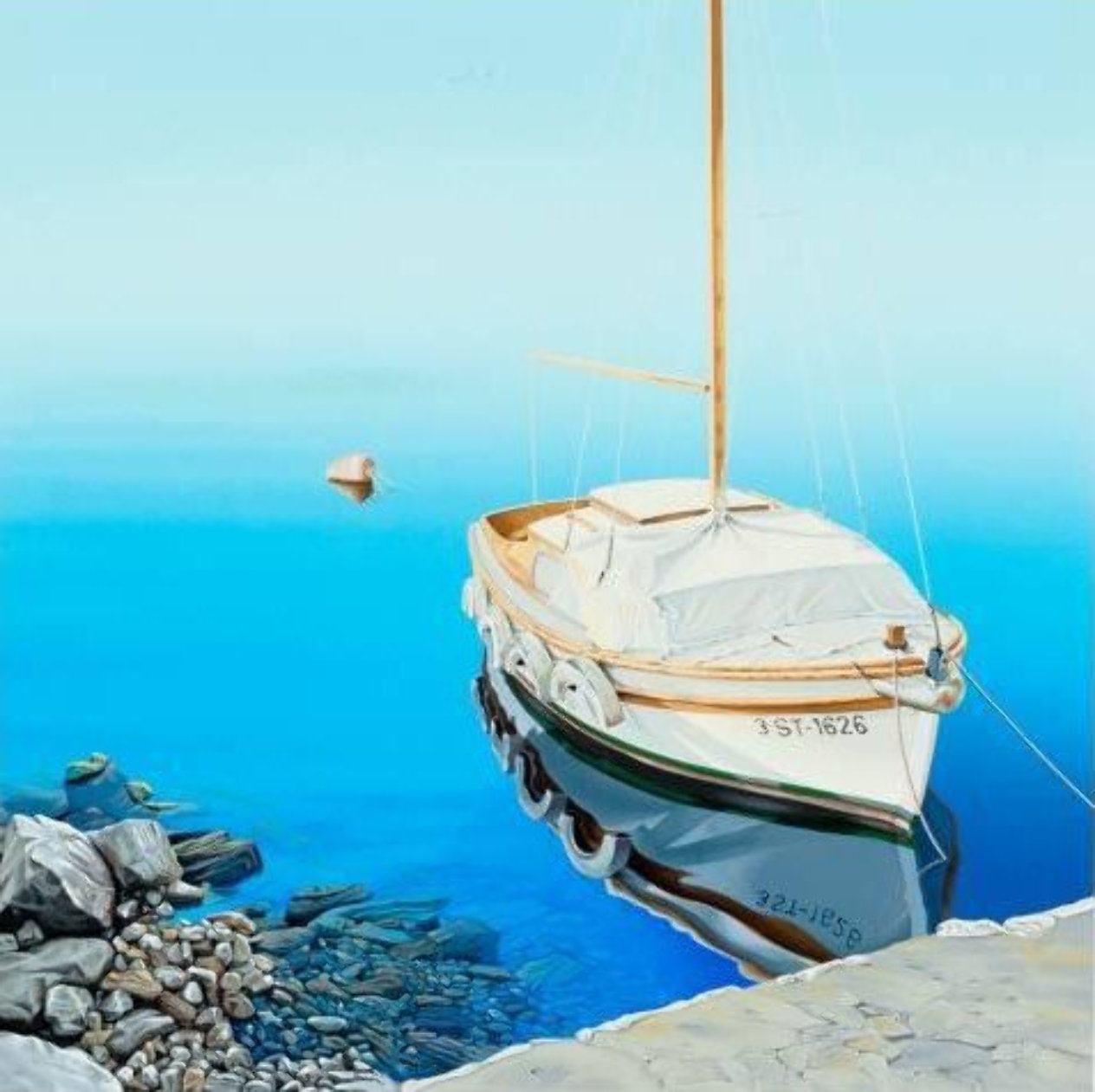 Tranquil Harbor by Frane Mlinar - For Sale on Art Brokerage
