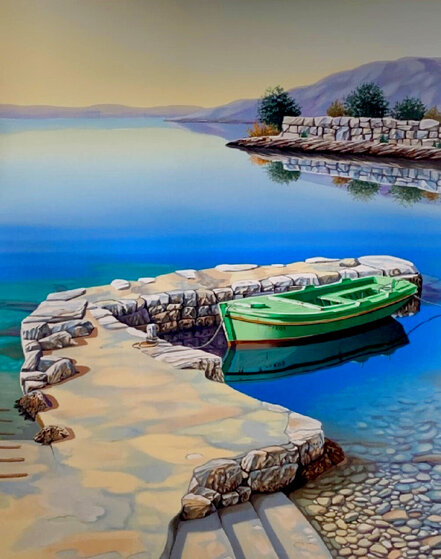 Ciovo Limited Edition Serigraph by Frane Mlinar - For Sale on Art Brokerage