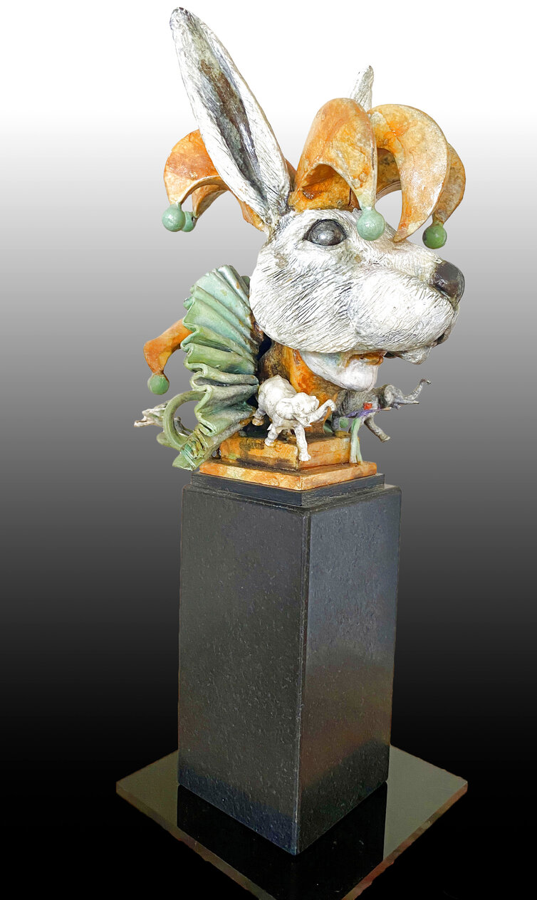 Carnival Rabbit 2018 Unique Bronze Sculpture by Theodore Gall - For ...