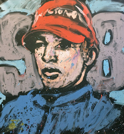 David Garibaldi, Alexander Rossi , original acrylic painting by David ...