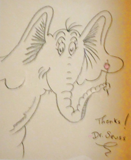 Dr. Seuss, Horton, original drawing by Dr. Seuss