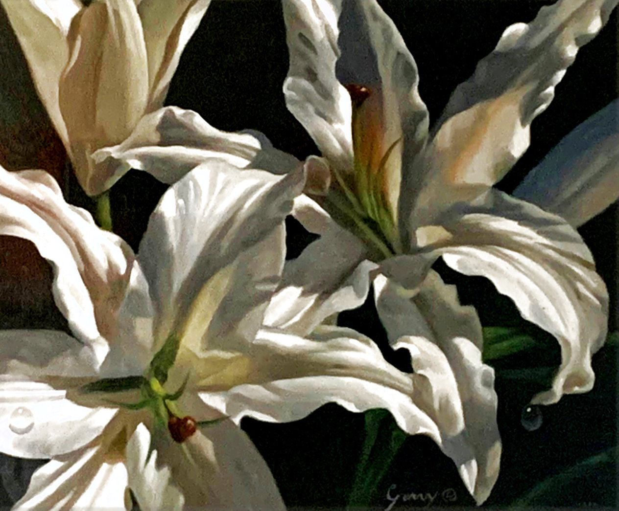 Untitled Floral Painting Oil on Canvas 16x23 by Michael Gerry - For ...