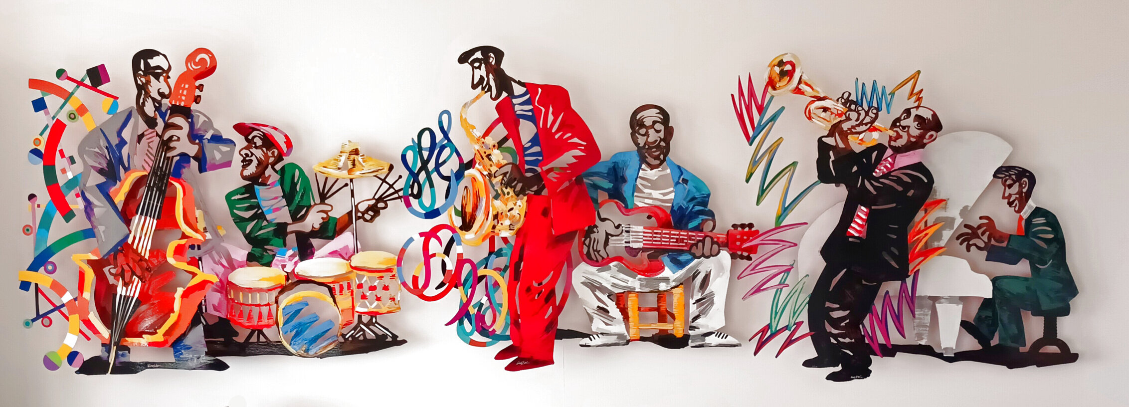 Blue Note A B and C Set of 3 Limited Edition Steel Sculptures by David ...