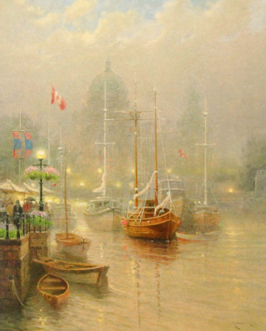 Harbor Fog 1999 Limited Edition Lithograph by G. Harvey - For Sale on Art Brokerage