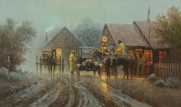 Country Post Office 1982 Limited Edition Serigraph by G. Harvey - For ...