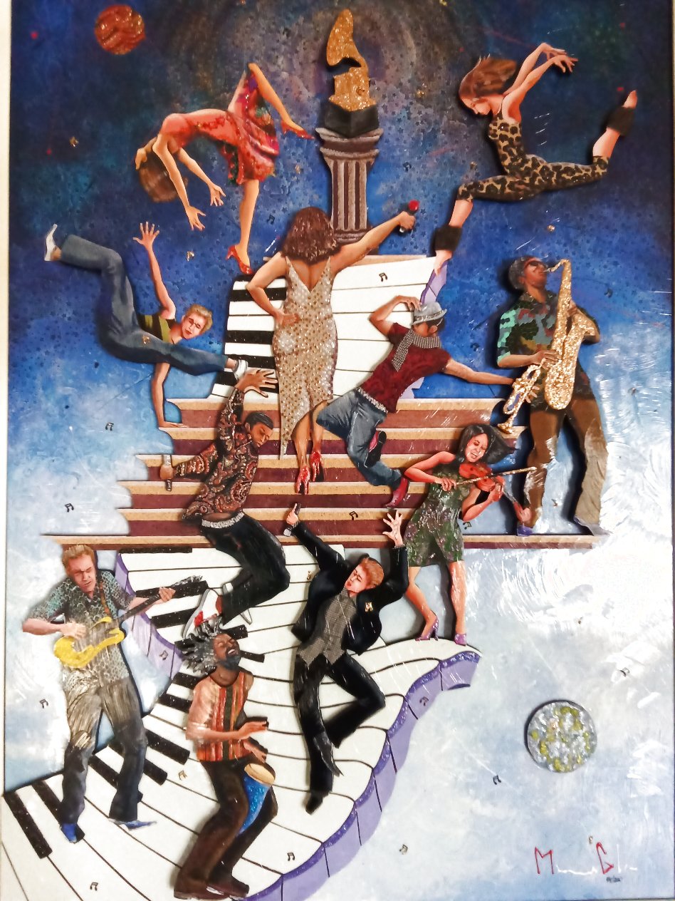 Key Steps to the Grammys 2022 Limited Edition Embellished Sculptograph by Marcus Glenn - For ...