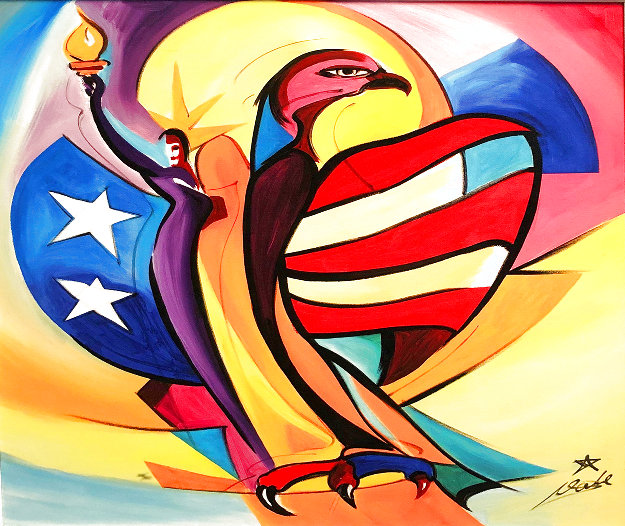 Liberty Bird 2006 Giclee On Canvas 21x21 by Alfred Gockel - For Sale on ...