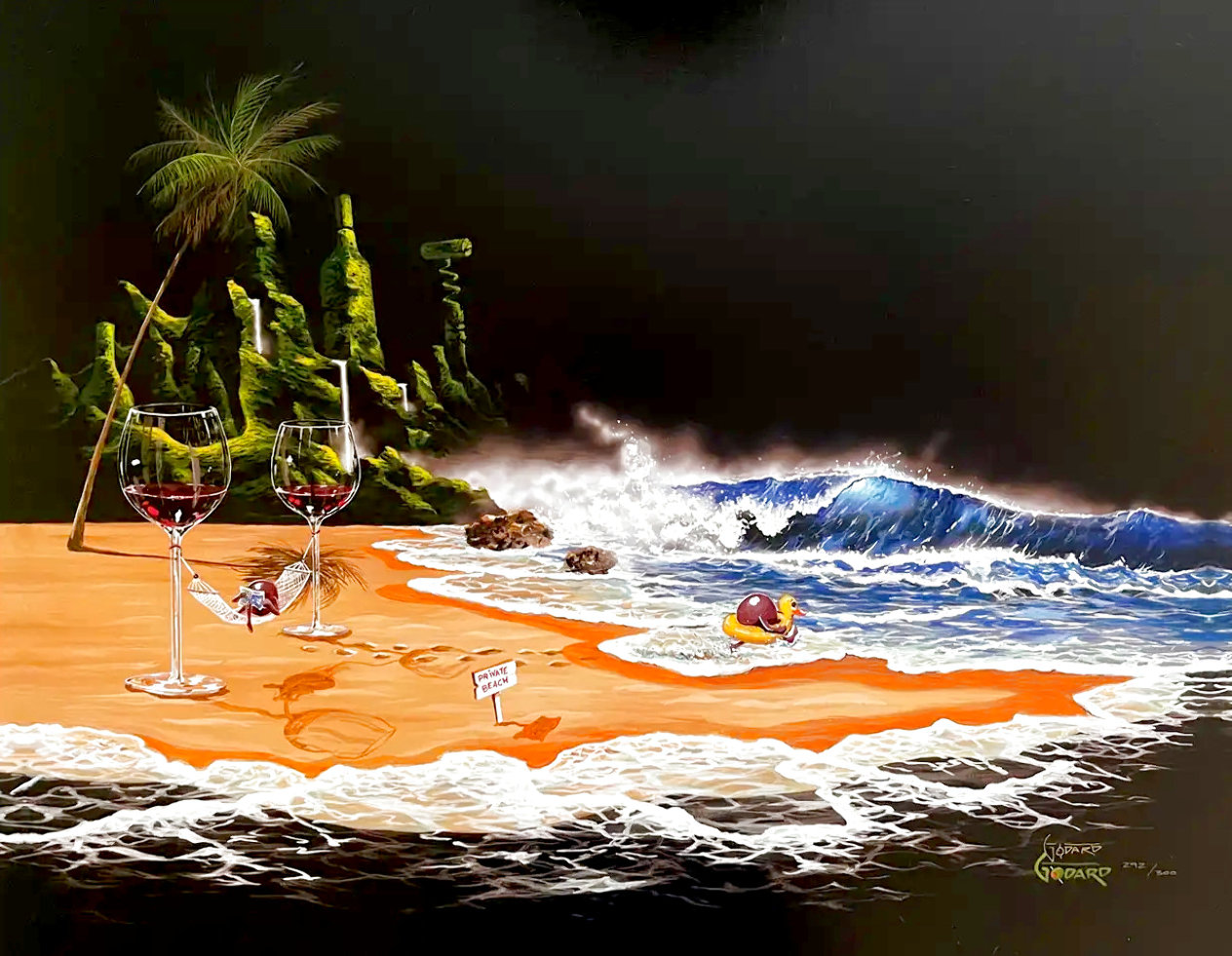 Paradise Limited Edition Giclee on Canvas 30x37 by Michael Godard - For ...