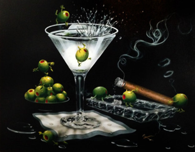 7 Deadly Zins, 2003, Giclee on Canvas, 18x29, by Michael Godard