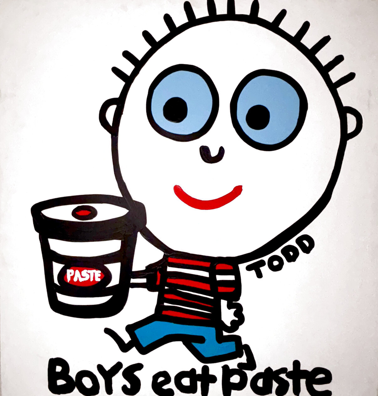 Boys Eat Paste 2007 Acrylic on Canvas by Todd Goldman - For Sale on Art ...