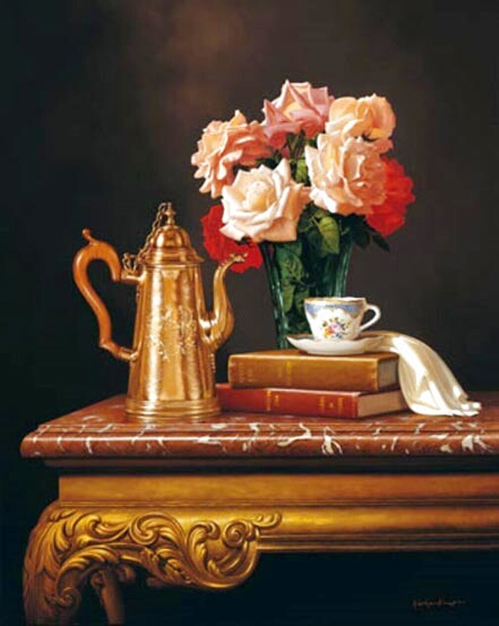 Morning Coffee 2002 Limited Edition Embellished Giclee on Canvas by ...