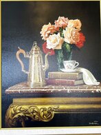 Morning Coffee 2002 Limited Edition Embellished Giclee on Canvas by ...