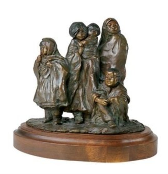 Glenna Goodacre Taos Bus Stop Bronze Sculpture by Glenna Goodacre