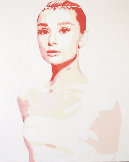 Audrey Hepburn 2019 Oil on Wood 21x17 by Gordon Carter - For Sale on ...