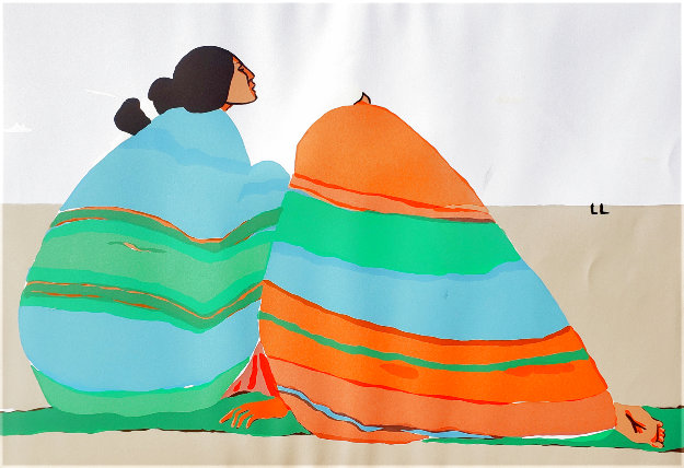 R.C. Gorman, Navajo Dawn, lithograph, 1992 by R.C. Gorman