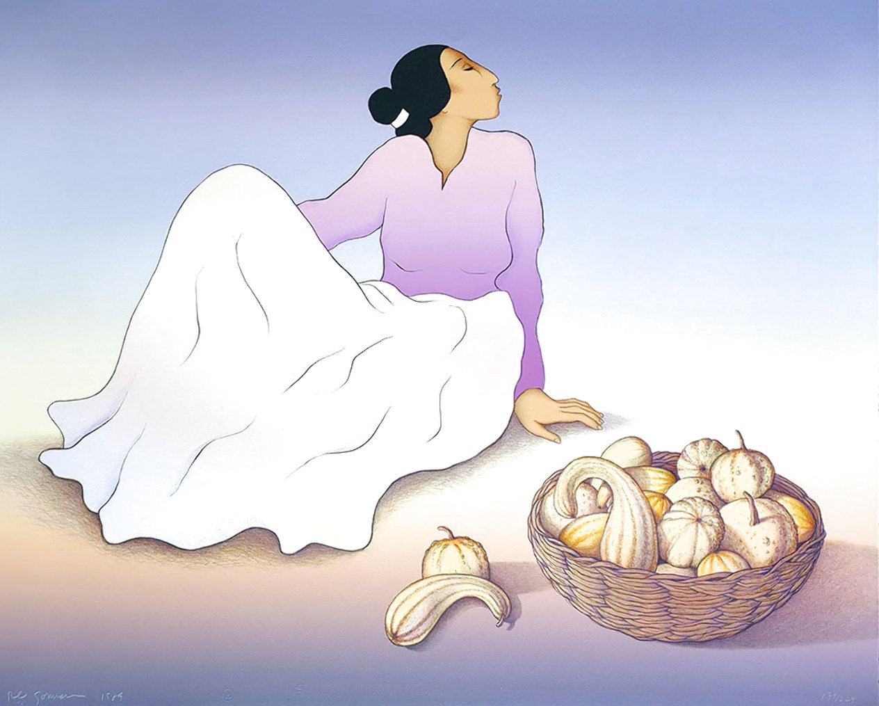 Nizhoni 1989 Limited Edition Lithograph by R.C. Gorman - For Sale on ...