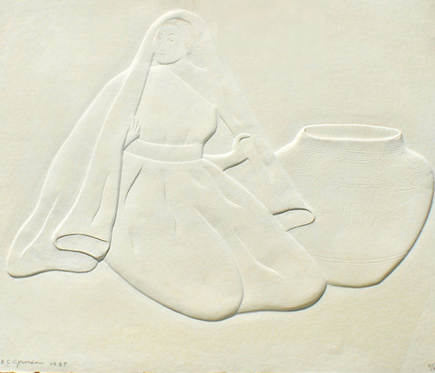 Woman from the Third Mesa 1988 Lithograph 27x36 by R.C. Gorman - For ...