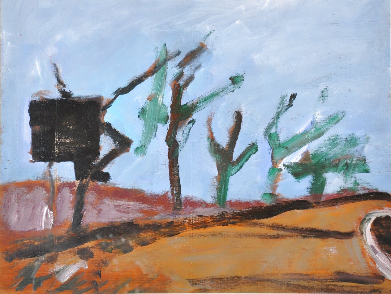 Shadow of the Branches / L'Ombra Dei Rami 1993 Acrylic 19x24 by Tonino ...