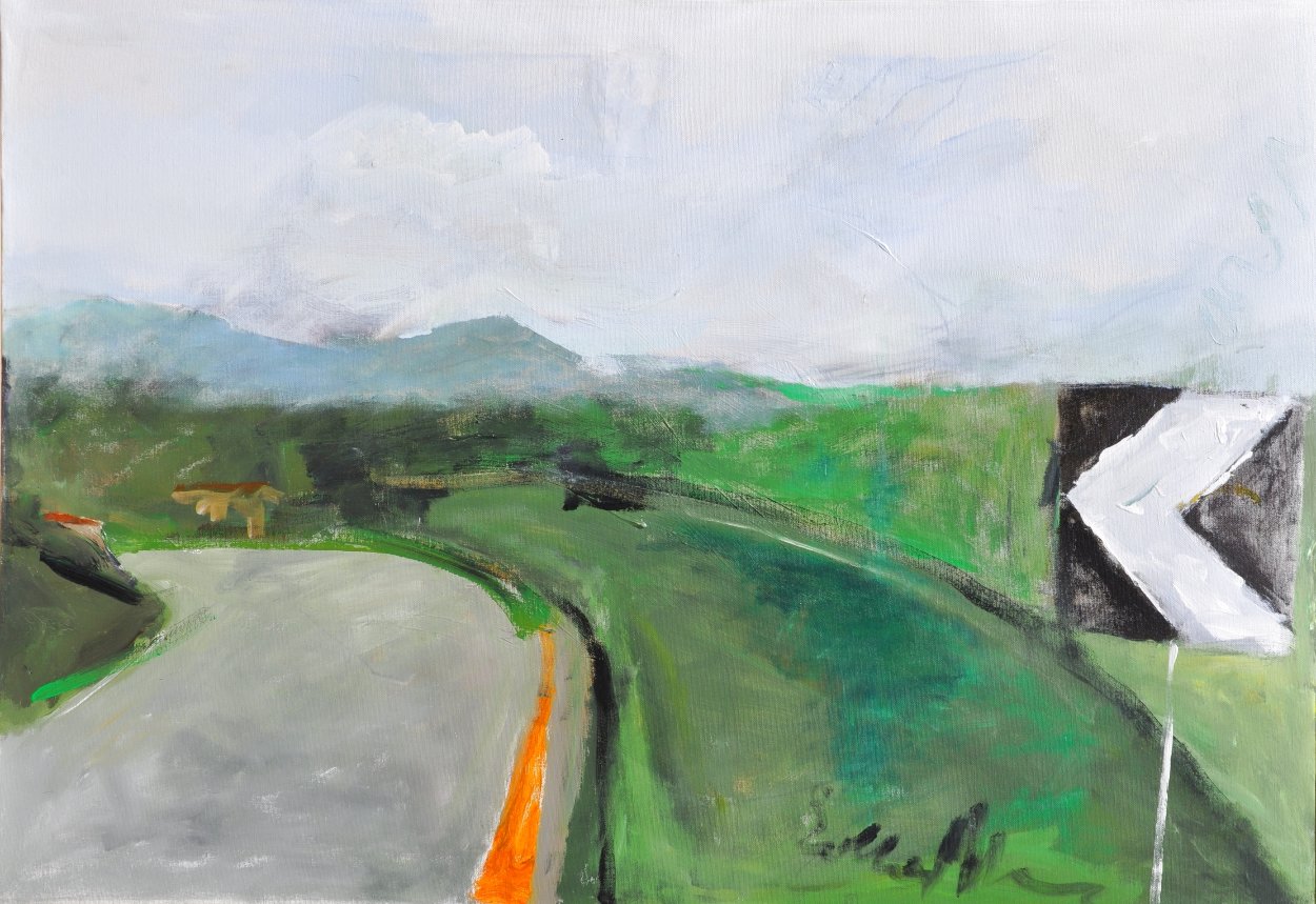 Delicate Sensitivity 1991 Acrylic on Canvas 28x39 by Tonino Gottarelli