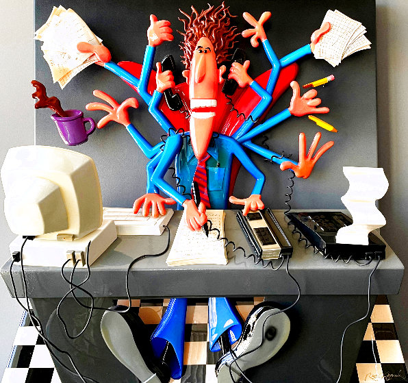 Crazy Executive Acrylic Sculpture 29 in by Roark Gourley - For Sale on ...