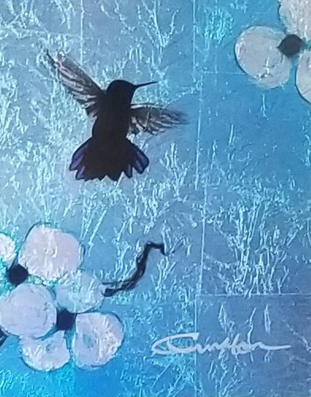 Patrick Guyton original painting of bird flying by Patrick Guyton - For ...