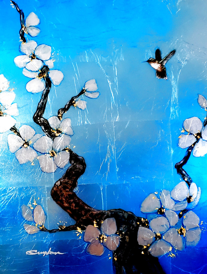 Morning Glory Unique 2014 Mixed Media on Aluminum 23x17 by Patrick Guyton