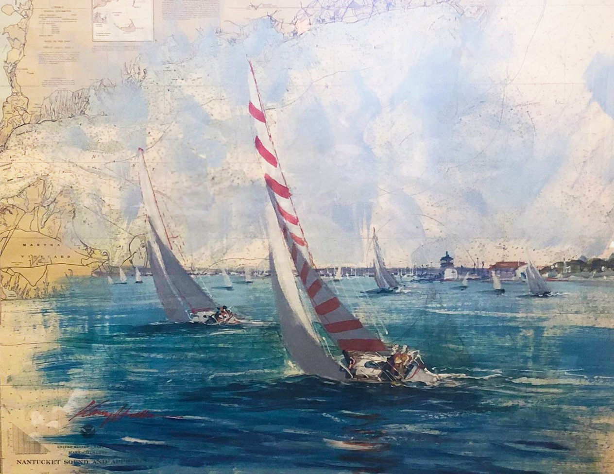 Kerry Hallam original painting, Nantucket Sound 1998 by Kerry Hallam ...