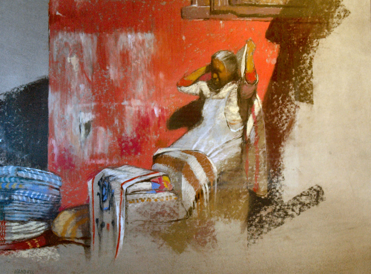 Outdoor Salon Pastel 1994 24x30 by Albert Handell - For Sale on Art ...