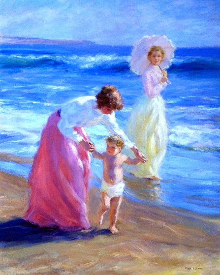 First Ocean Waters 1987 Oil on Canvas 30x24 by Gregory Frank Harris ...