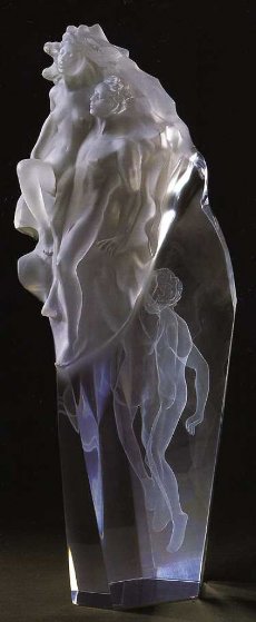 Gerontion Acrylic Sculpture 1982 13 in by Frederick Hart