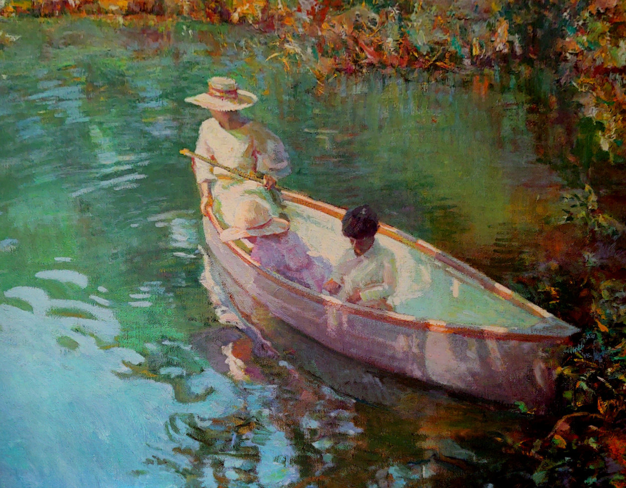 Lake Reflection 2000 Lithograph 25x30 by Don Hatfield