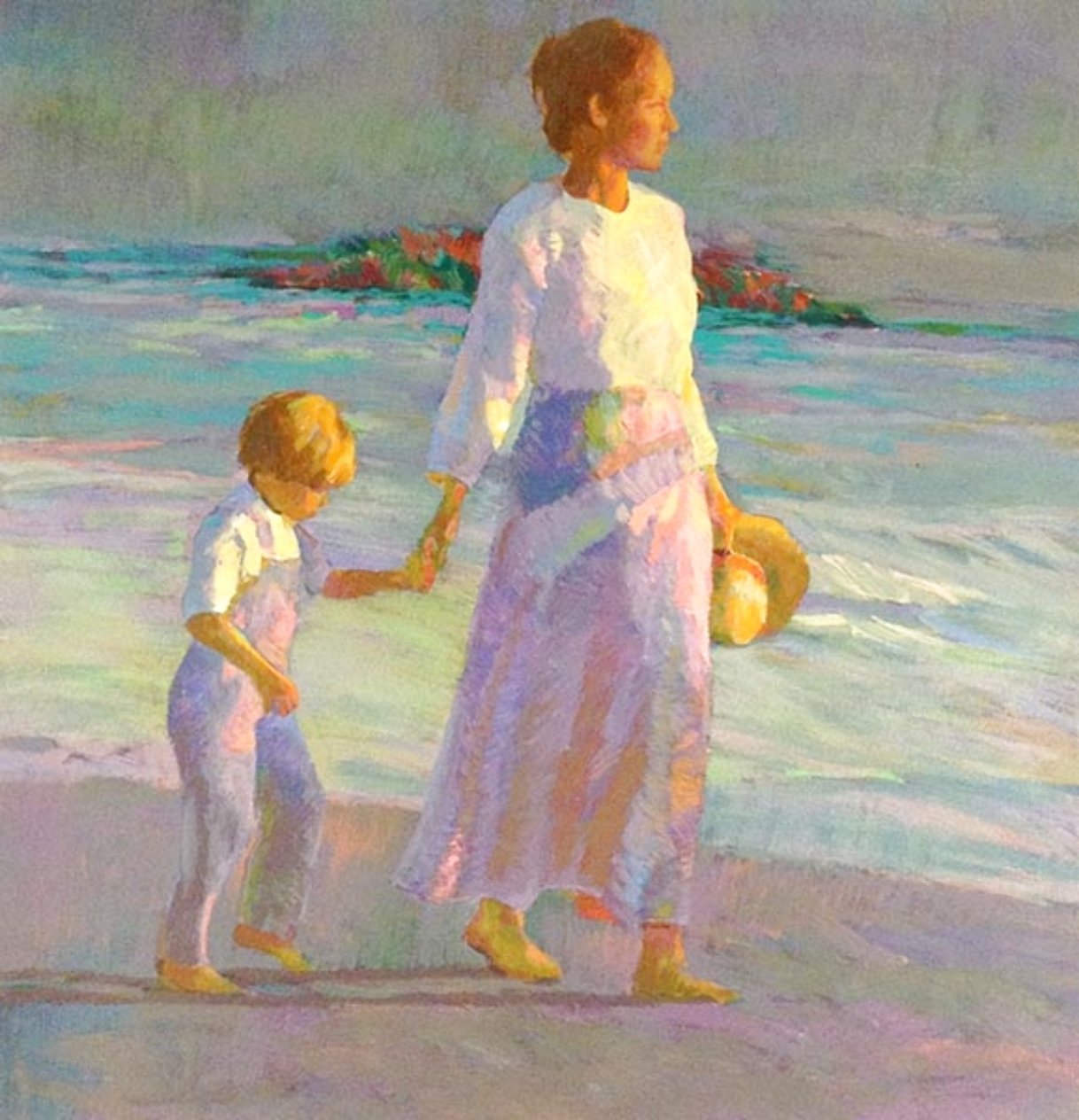 Making Footprints AP 1988 Lithograph 30x28 by Don Hatfield - For Sale ...