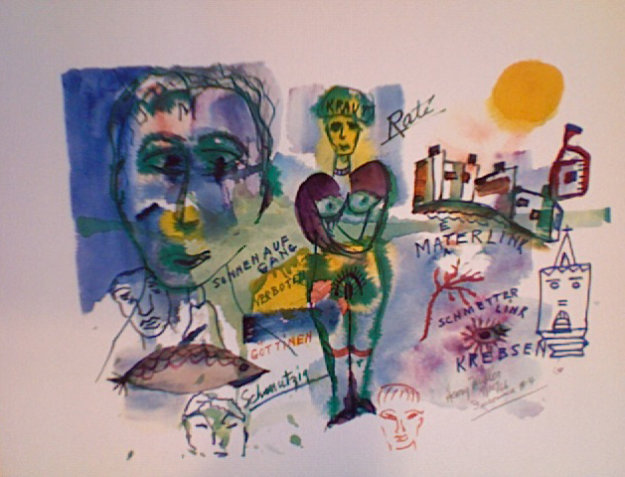 Insomnia # 4 1966 by Henry Miller - For Sale on Art Brokerage