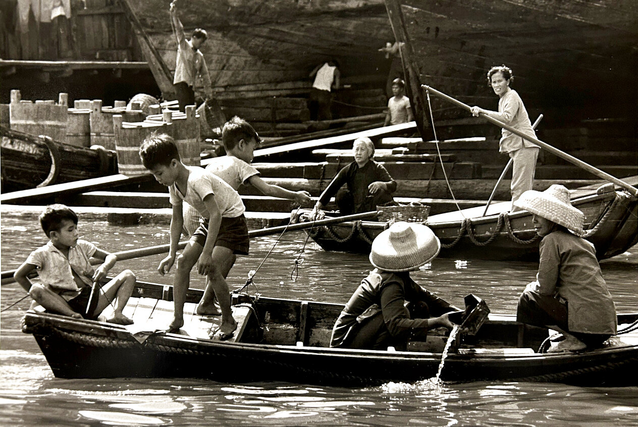 Children in Boat Limited Edition Silver Gelatin Photograph by Ken ...