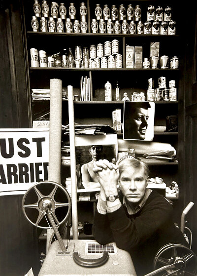 Andy Warhol with 16mm Film Projector 1964 Limited Edition Silver ...