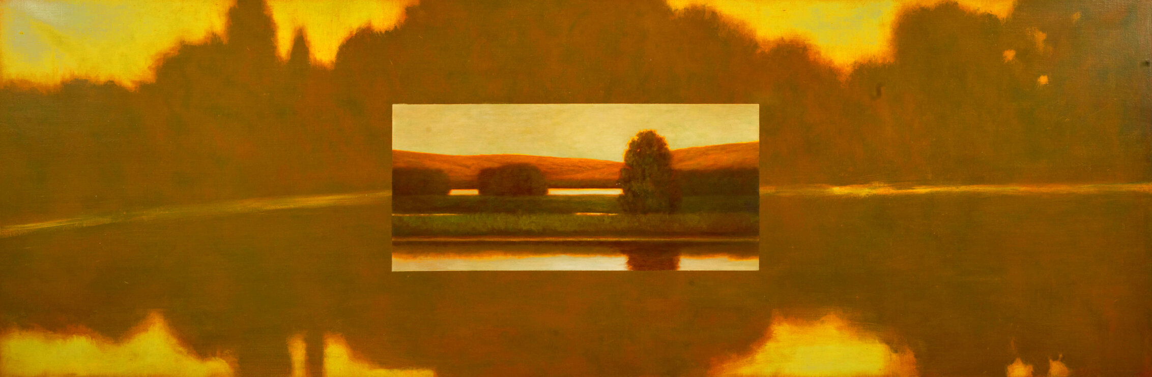 Aequus 1997 Framed Oil on Canvas by Wade Hoefer - For Sale on Art Brokerage