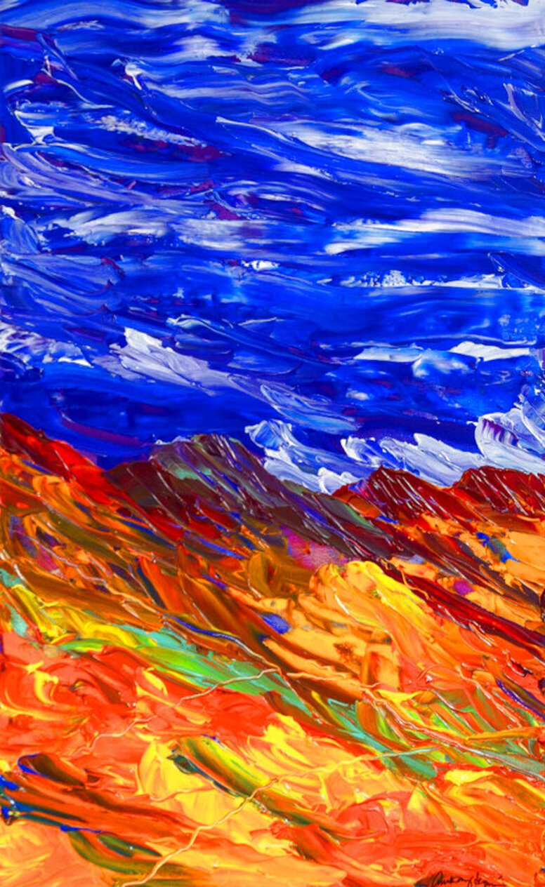 Landscape Framed Oil on Canvas 39x29 by Anthony Hopkins - For Sale on ...