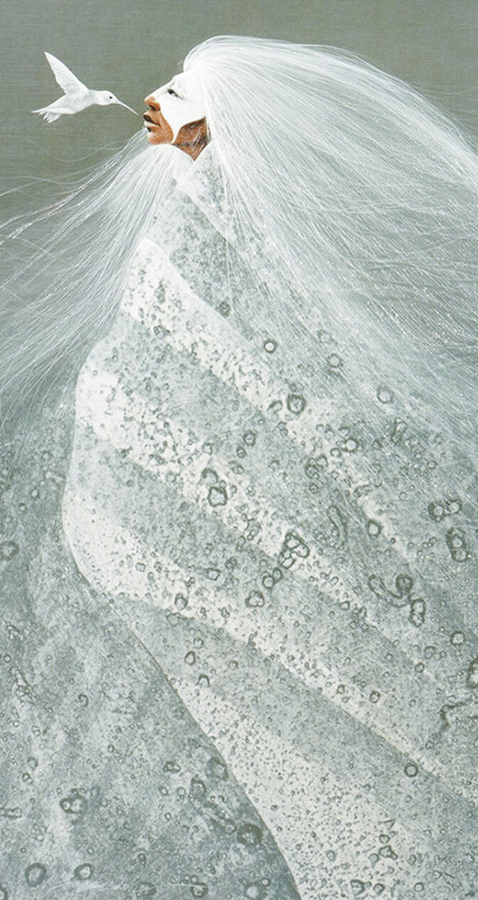 White Hummingbird 1974 Limited Edition Lithograph by Frank Howell - For ...