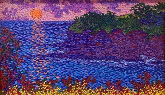Lawai Bay Mixed Media on Canvas by James Hoyle - For Sale on Art Brokerage
