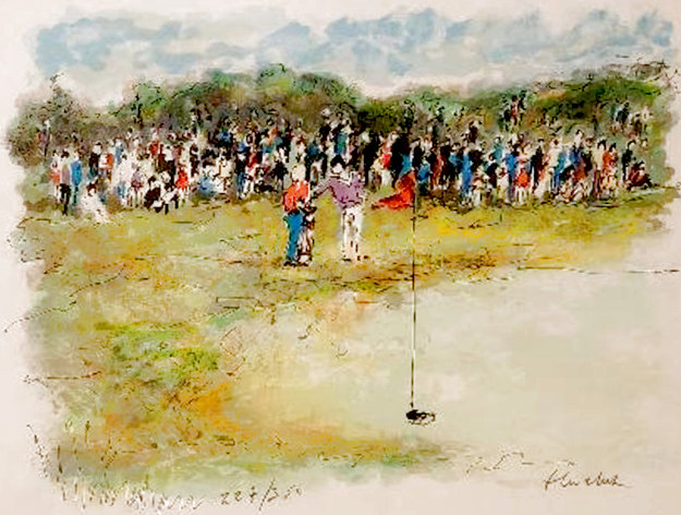 Ready to Putt 1996 Limited Edition Lithograph by Urbain Huchet - For ...