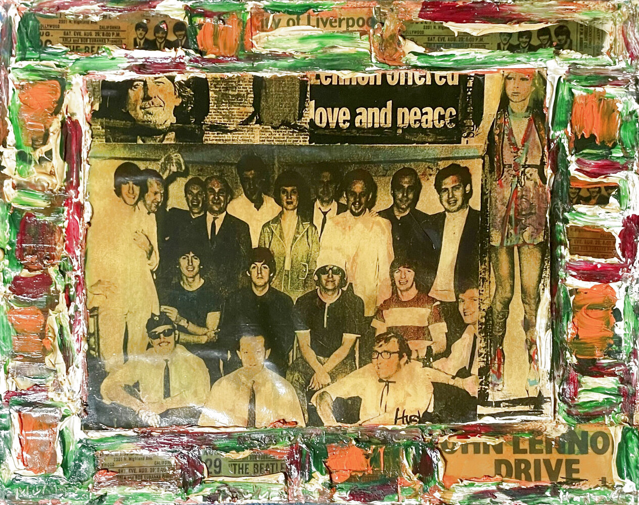 Magic Shea Stadium 2004 Mixed Media on Canvas by Lord Tim Hudson of ...