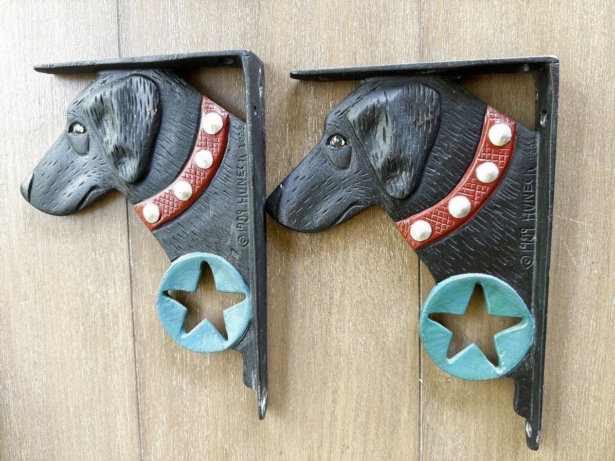 Labrador 1989 Shelf Brackets Set of 2 by Stephen Huneck - For Sale on ...