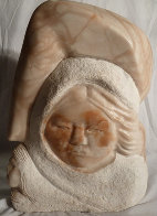 Hawk Visions Alabaster Sculpture by Doug (Sculptor) Hyde