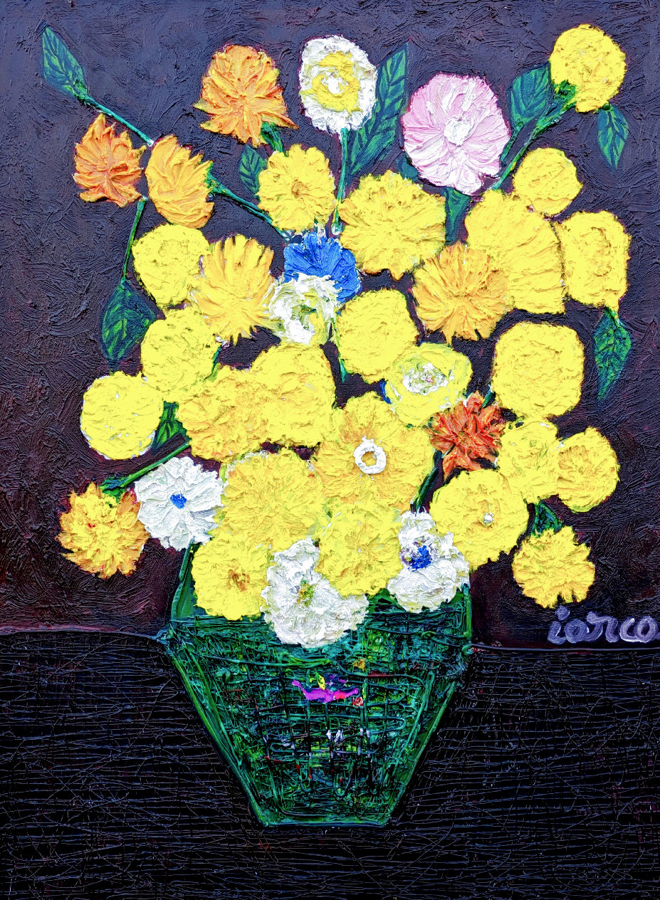 Yellow Flowers 2023 Acrylic on Canvas by Costel Iarca - For Sale on Art ...